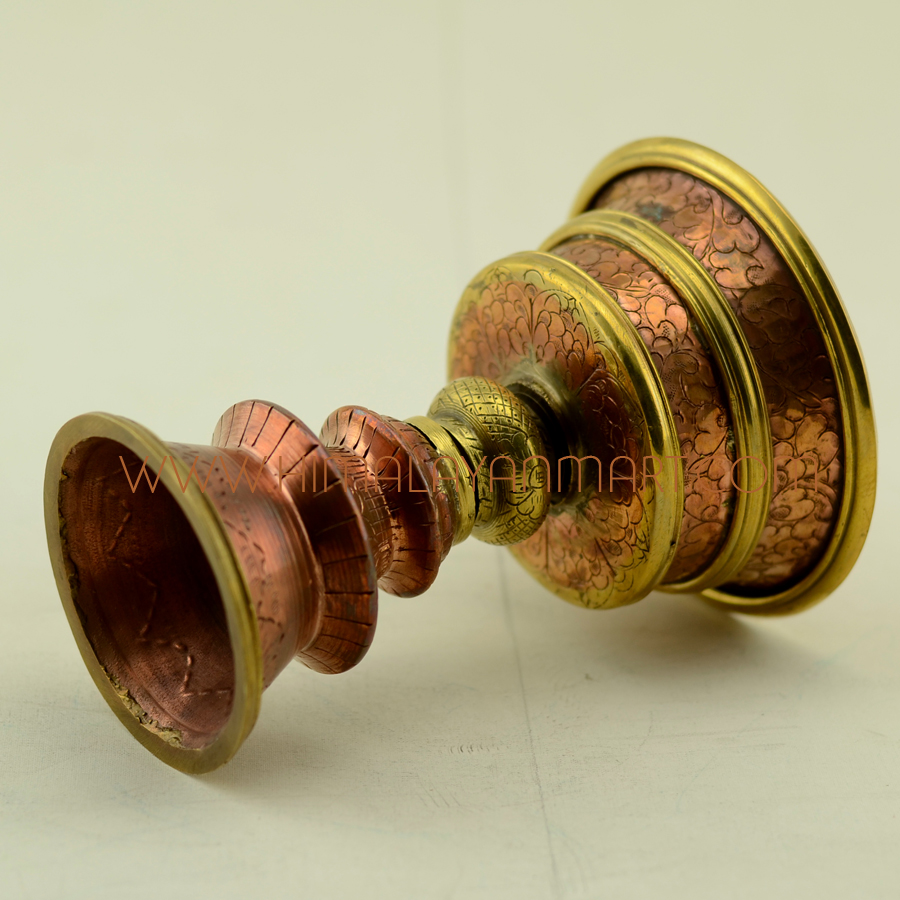 Buddhist Ritual Butter Lamp: Traditional Buddhist Tibetan Ritual Implement