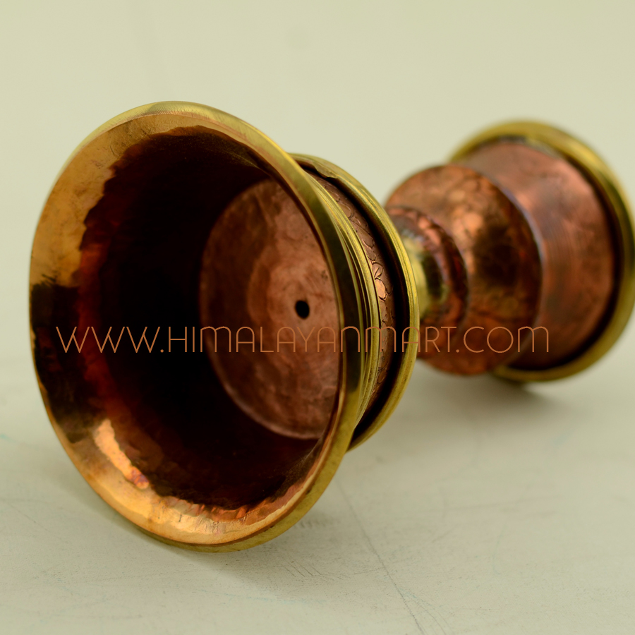 Buddhist Ritual Butter Lamp: Traditional Buddhist Tibetan Ritual Implement