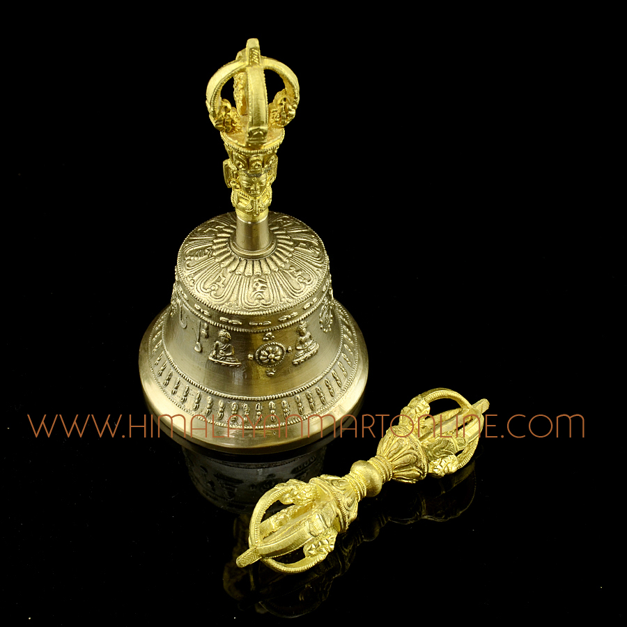 7” Vajra & Bell Set: Buy 7” Vajra & Bell Set Online - Himalayan Mart