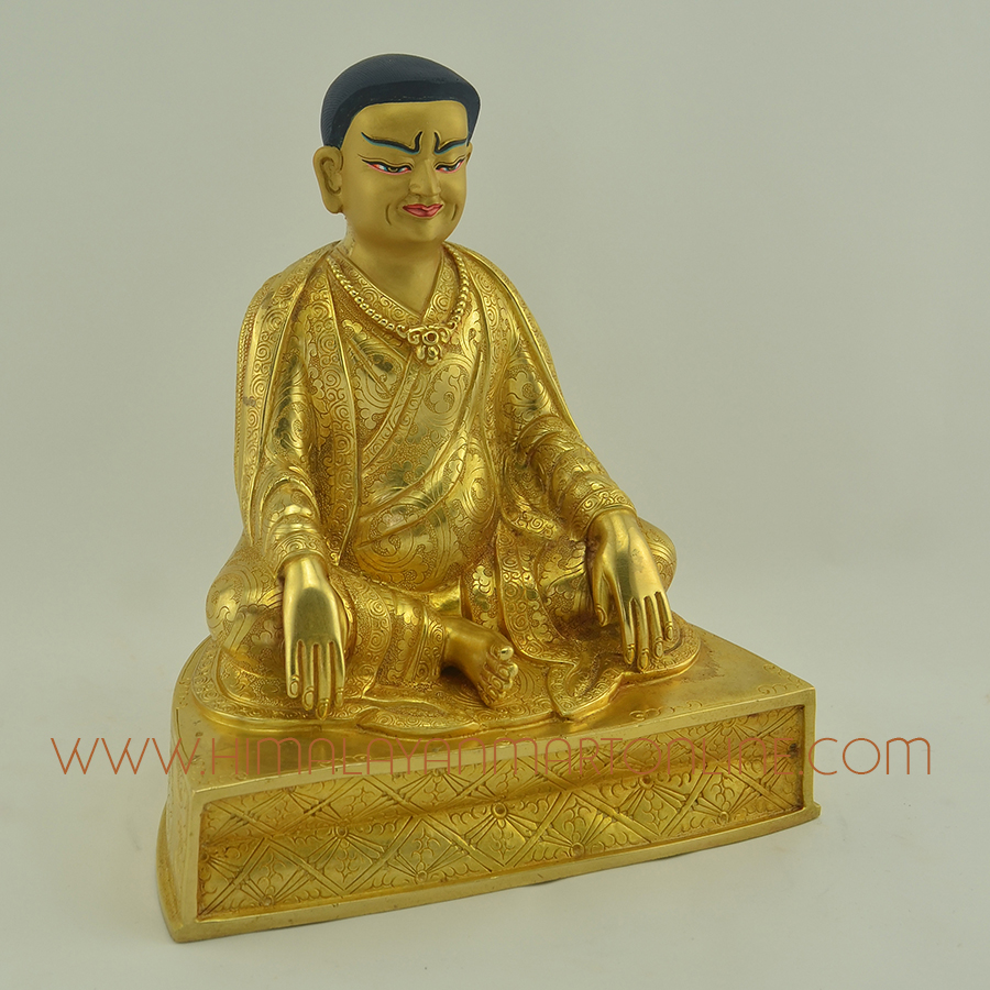 Guru Marapa Copper Statue: Marapa was founder of Kagyupa Tradition.