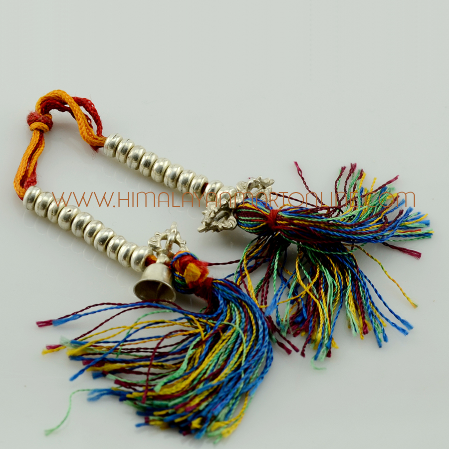 Vajra & Bell Silver Bhum Mala Counters Counters Set from Patan, Nepal.