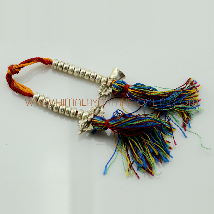 Vajra & Bell Silver Bhum Mala Counters Counters Set from Patan, Nepal.