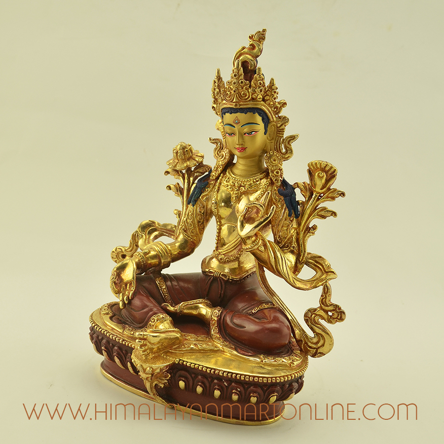 Green Tara Dolma Statue: Buy Green Tara Dolma Statue Online - Himalayan ...