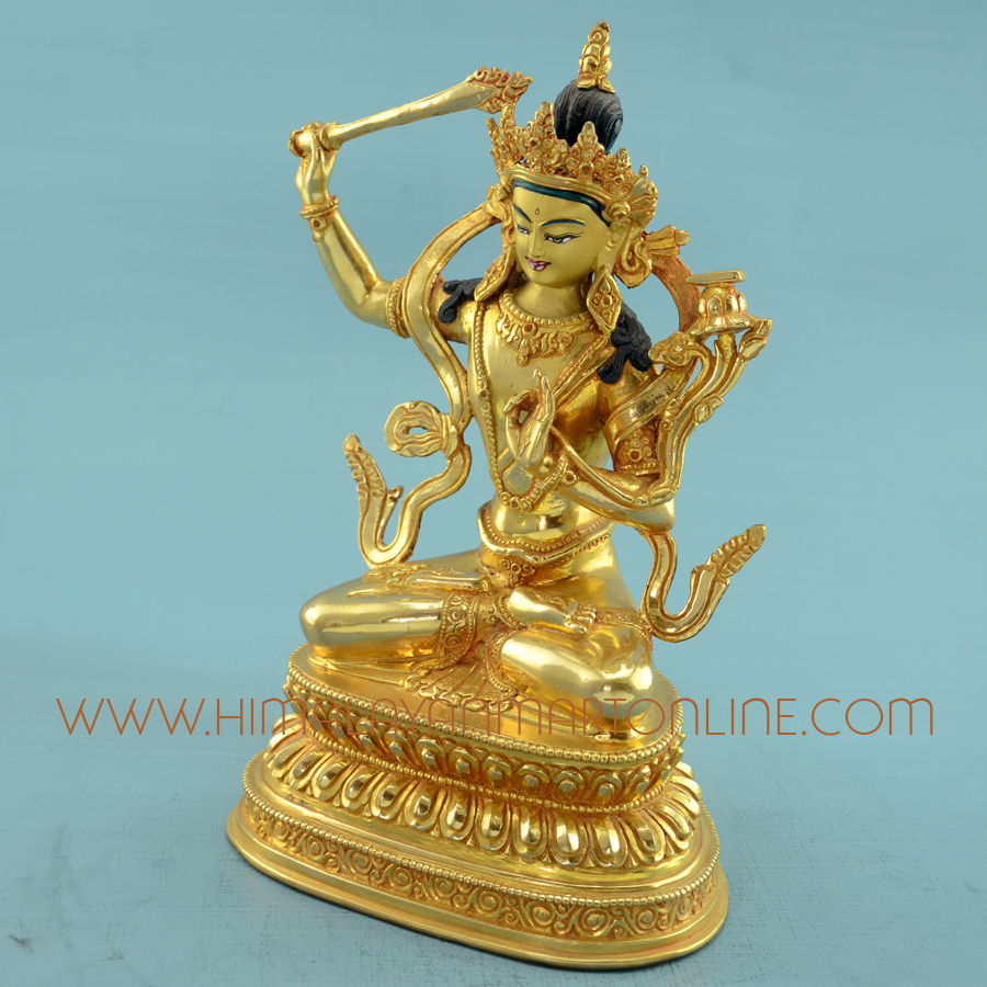 10" Manjushri Statue: Buy 10" Manjushri Statue Online - Himalayan Mart