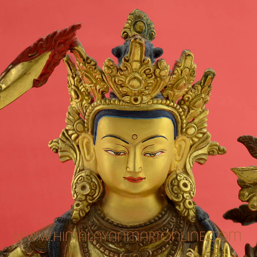 12" Manjushri Statue: Buy 12" Manjushri Statue Online - Himalayan Mart