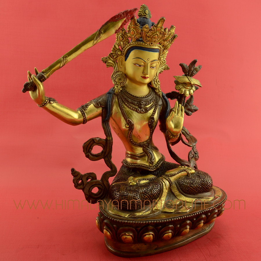 12" Manjushri Statue: Buy 12" Manjushri Statue Online - Himalayan Mart
