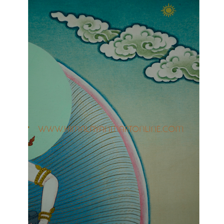 Machig Labdron Thangka Painting: Tibetan Buddhist Master