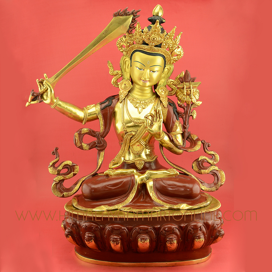 24" Manjushri Statue: Buy 24" Manjushri Statue Online - Himalayan Mart