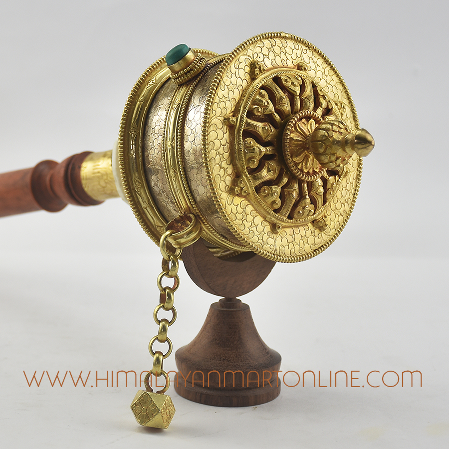 Silver Hand Held Prayer Wheel: Buy Silver Hand Held Prayer Wheel Online ...