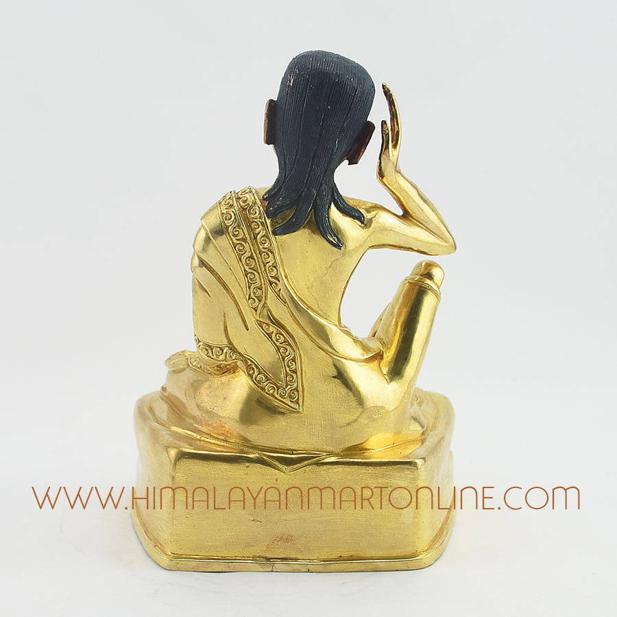 Milarepa Copper Statue: Milarepa is most beloved Buddhist master of Tibet