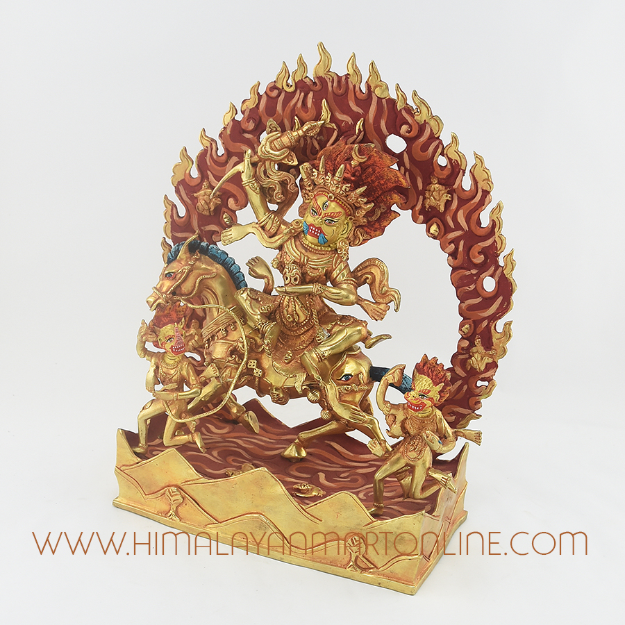 Palden Lhamo Statue: Palden Lhamo is the consort of Mahakala.