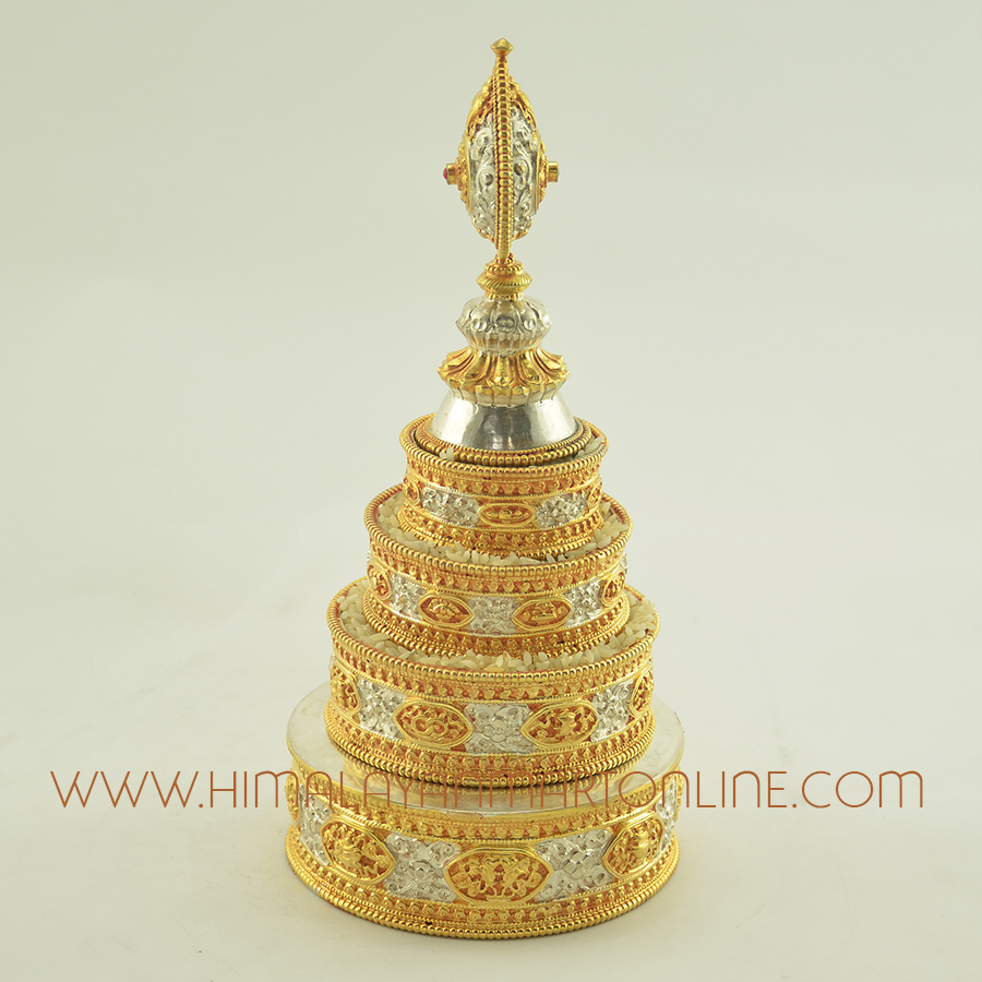 Tibetan Buddhist Copper Mandala Offering Set - 4" Diameter - Ritual ...