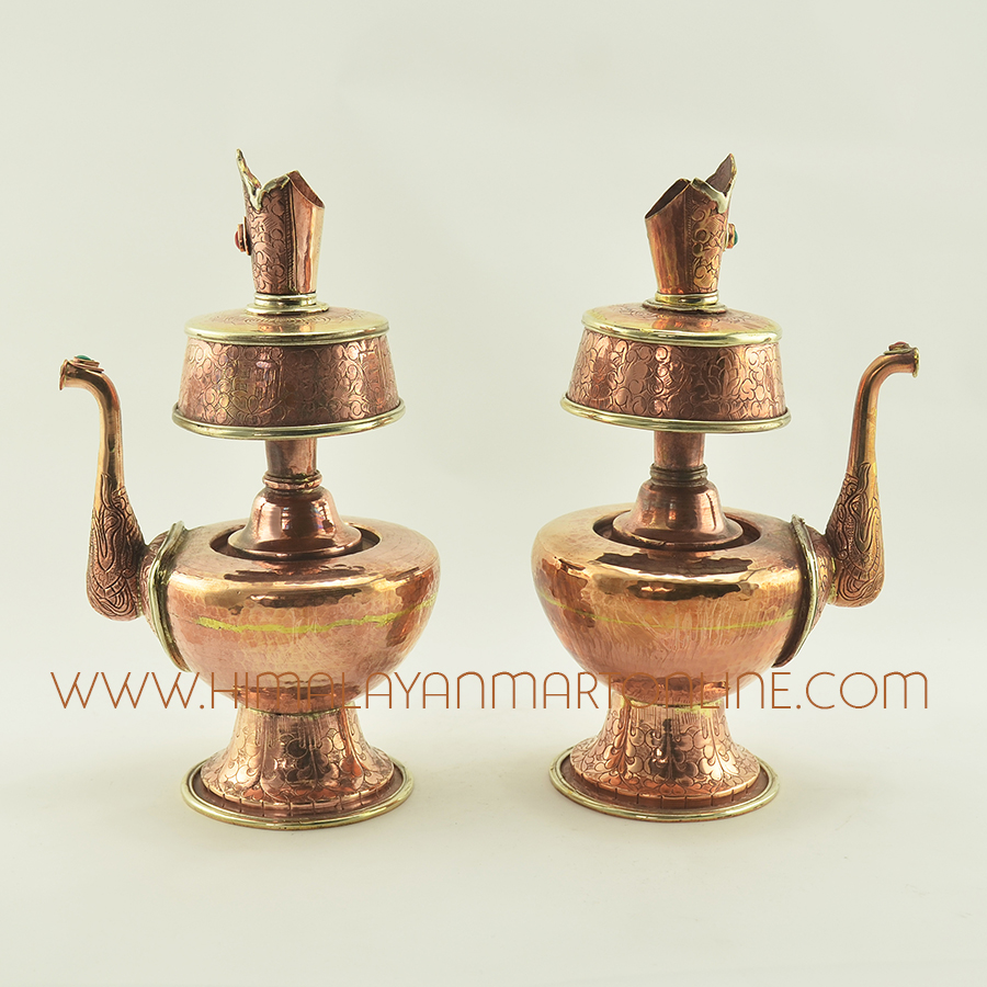 Copper Alloy Bhumpa Ritual Vase | Tibetan Ritual Items | Buddhist Ritual Objects