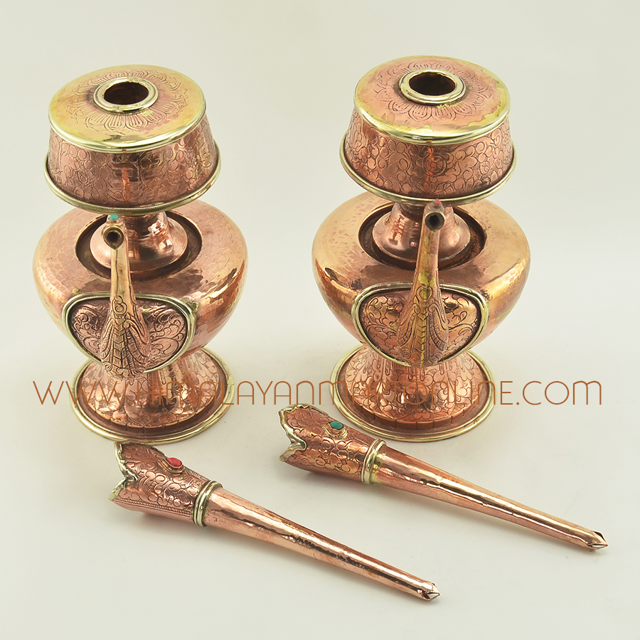 Copper Alloy Bhumpa Ritual Vase | Tibetan Ritual Items | Buddhist ...