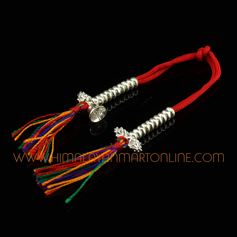 Vajra and Bell Silver Mala Counters for Tibetan Prayer Beads Japa Mala