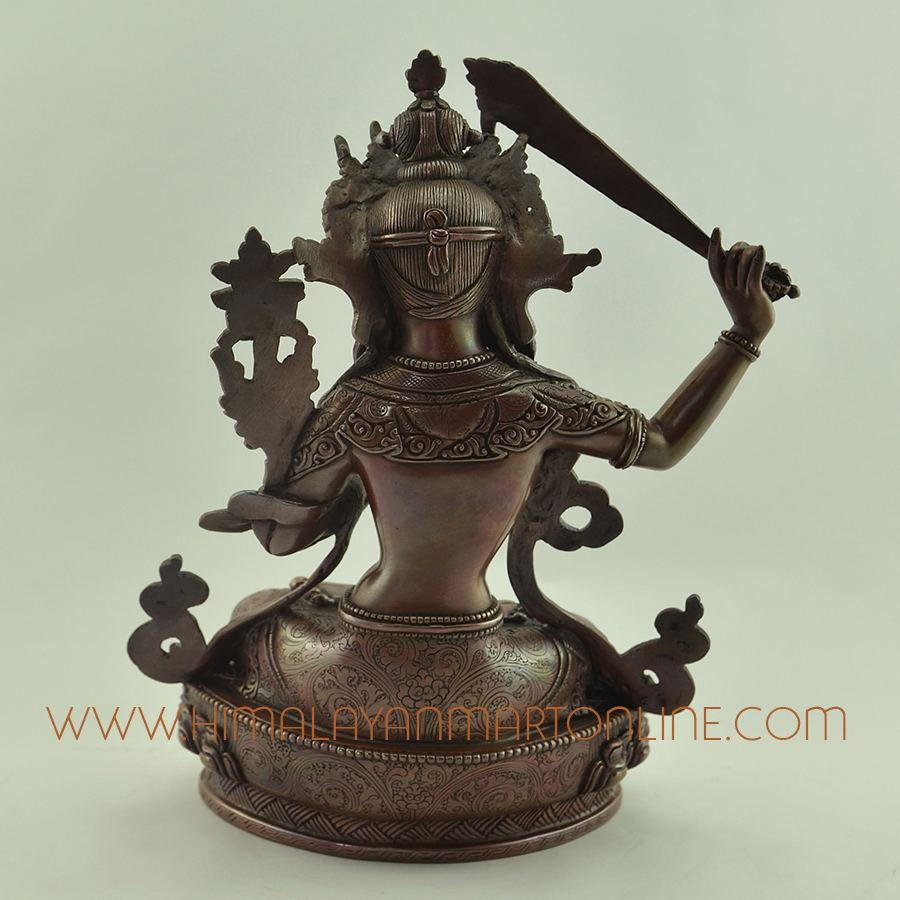 Fine Quality Manjushri / Jampelyang – The Bodhisattva of Wisdom Copper ...
