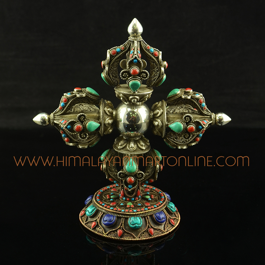 The Vishwa Vajra: It is created by two Vajra crossed together or four ...