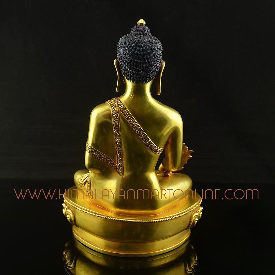Medicine Buddha Menla Copper Statue: Bhaisajyaguru is the Buddha of ...