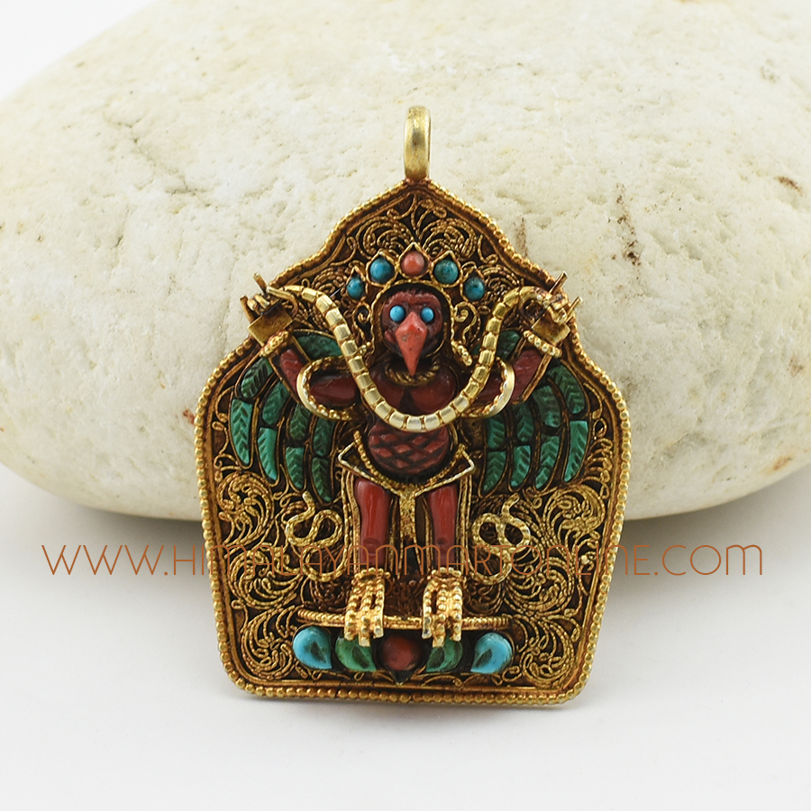 Garuda Silver Pendant or Ghau is often used as jewelry or personal ...