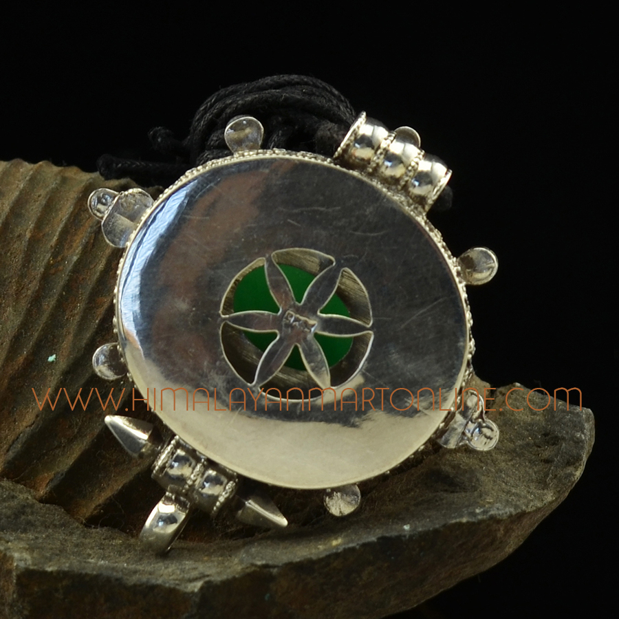Zed Stone Silver Ghau Pendant is often used as jewelry or personal ...