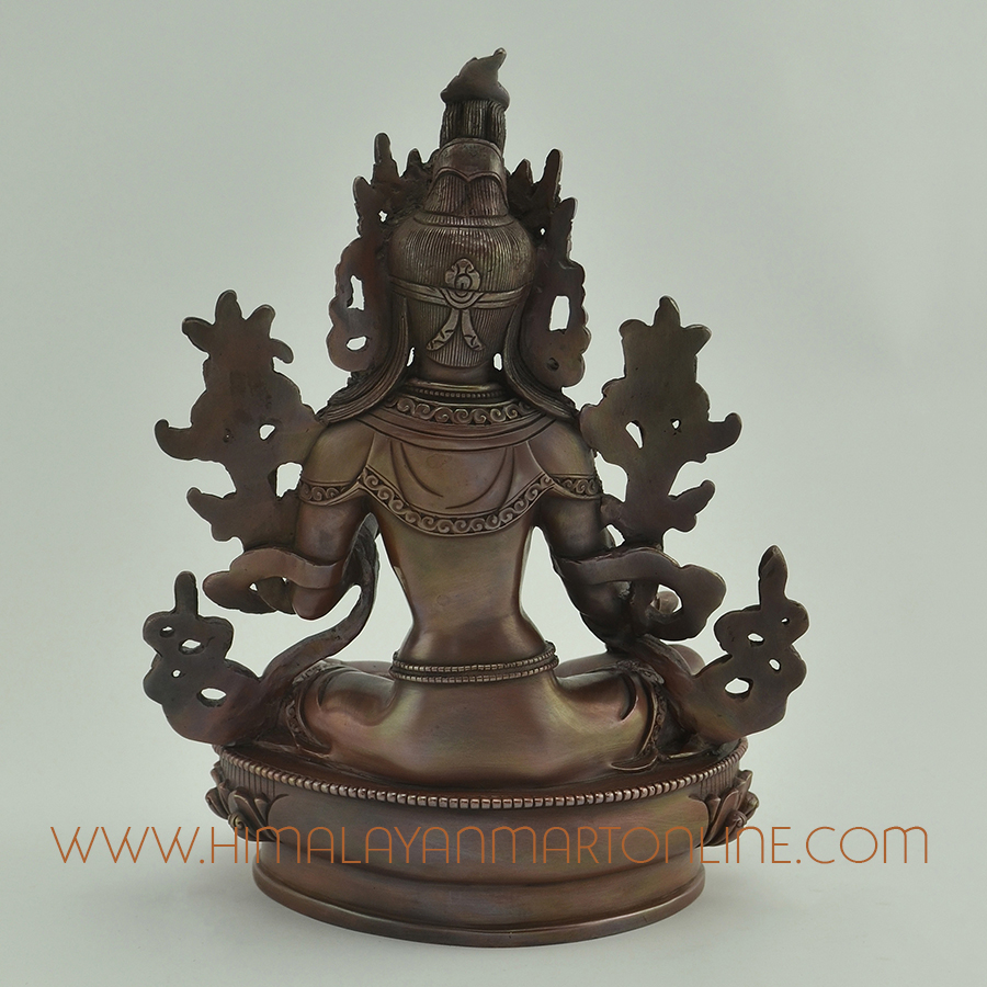 Green Tara Dolma Statue: Most beloved goddess in Buddhist pantheon.
