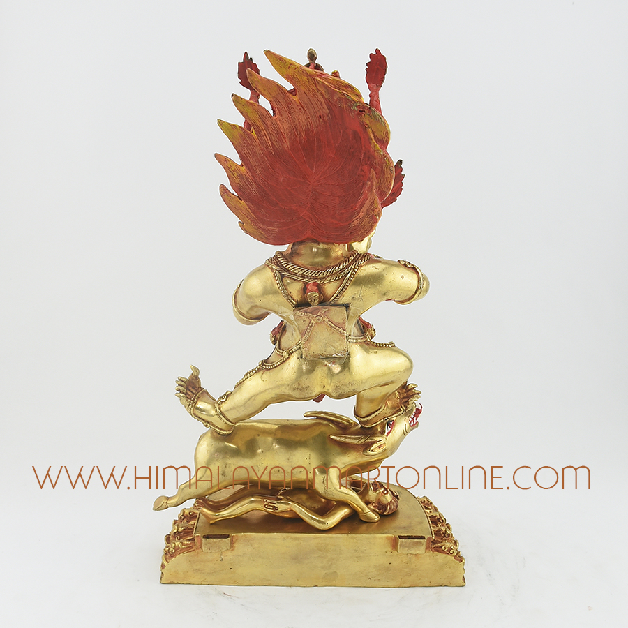 Yamantaka Statue: Yama or Yamantaka is the king and judge of the dead