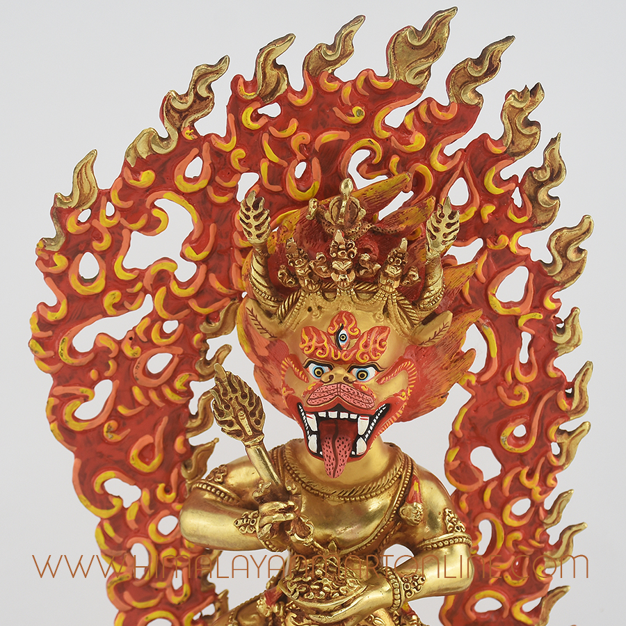 Yamantaka Statue: Yama or Yamantaka is the king and judge of the dead