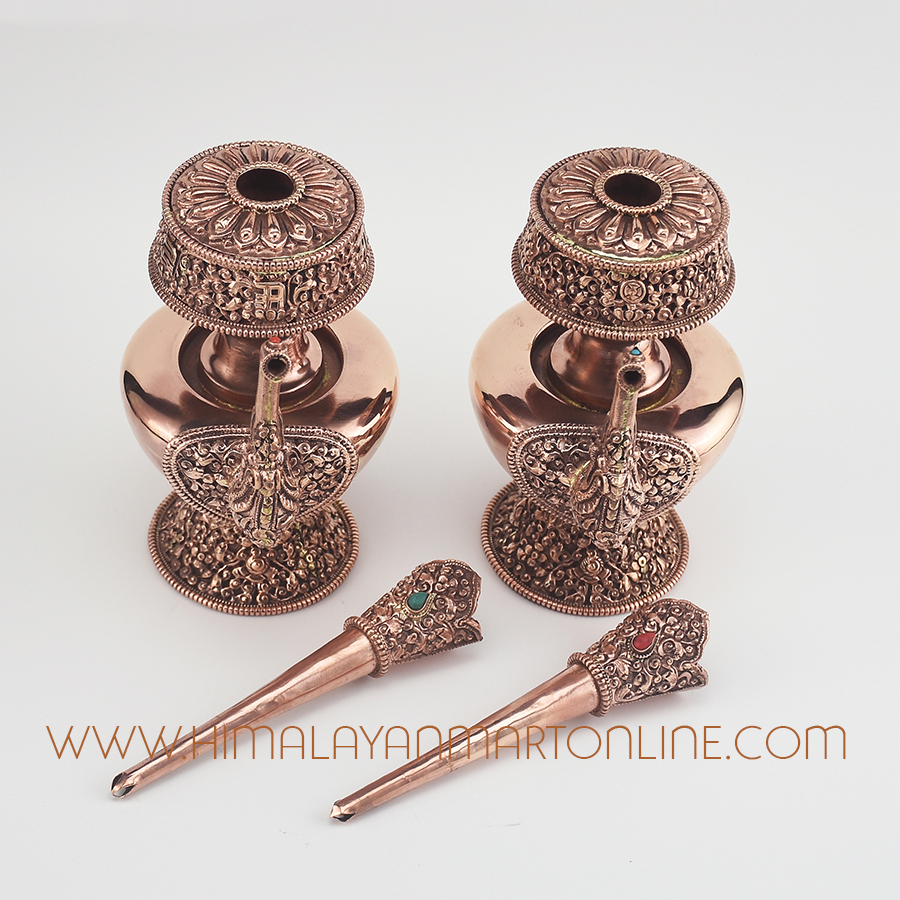 Ritual Bhumba Set: Bhumba or Ritual Vase is used for holding holy water.