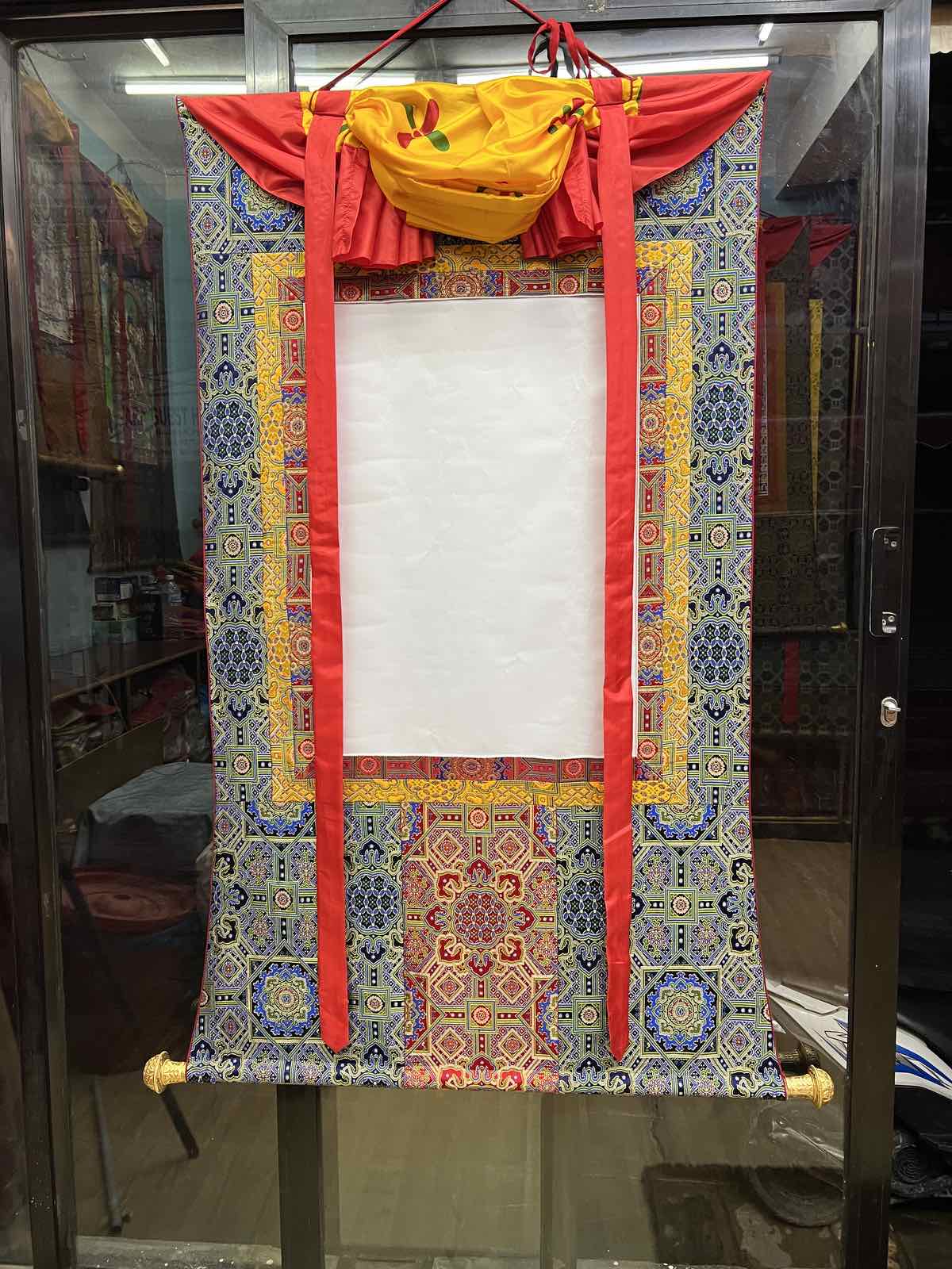 Thangka Thanka Silk Brocade Frame: Buy Thangka Silk Brocade Frame