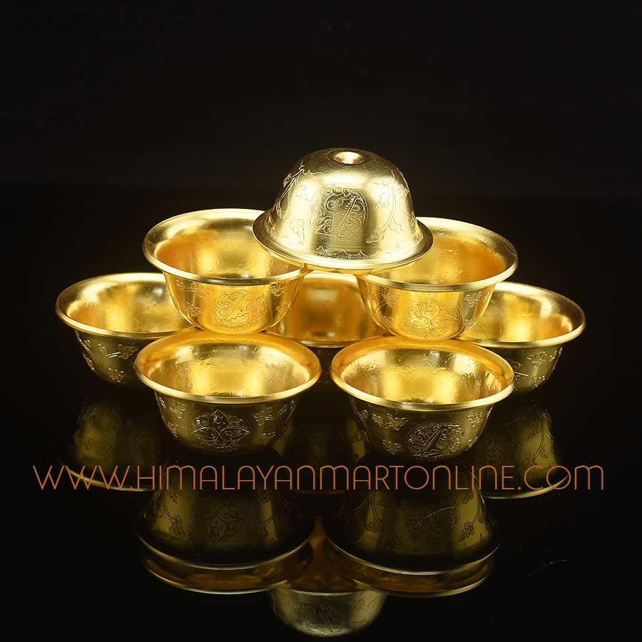 Ritual Water Offering Bowls: Set of Eight Ritual Offering Bowls or ...