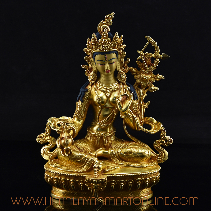 Gold Inlaid Red Tara Statue: Red Tara – The Wish Fulfilling Tara
