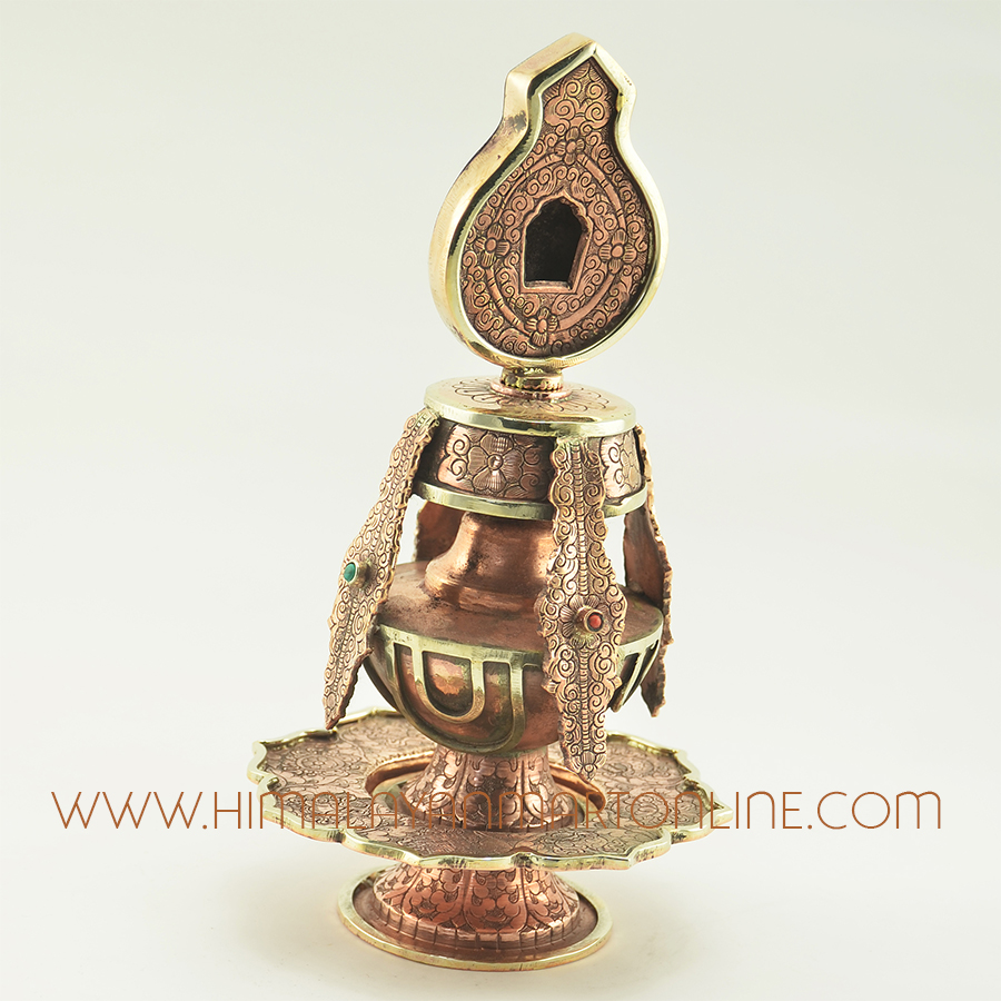 Ritual Item Copper Tsebum – Long Life Vase: The Long Life Vase Tsebum