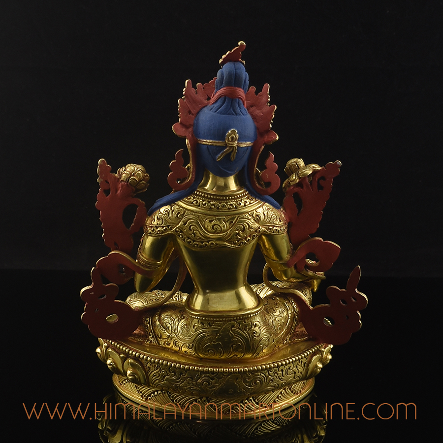 Dholma Copper Statue: Green Tara / Dholma – The Rescuer