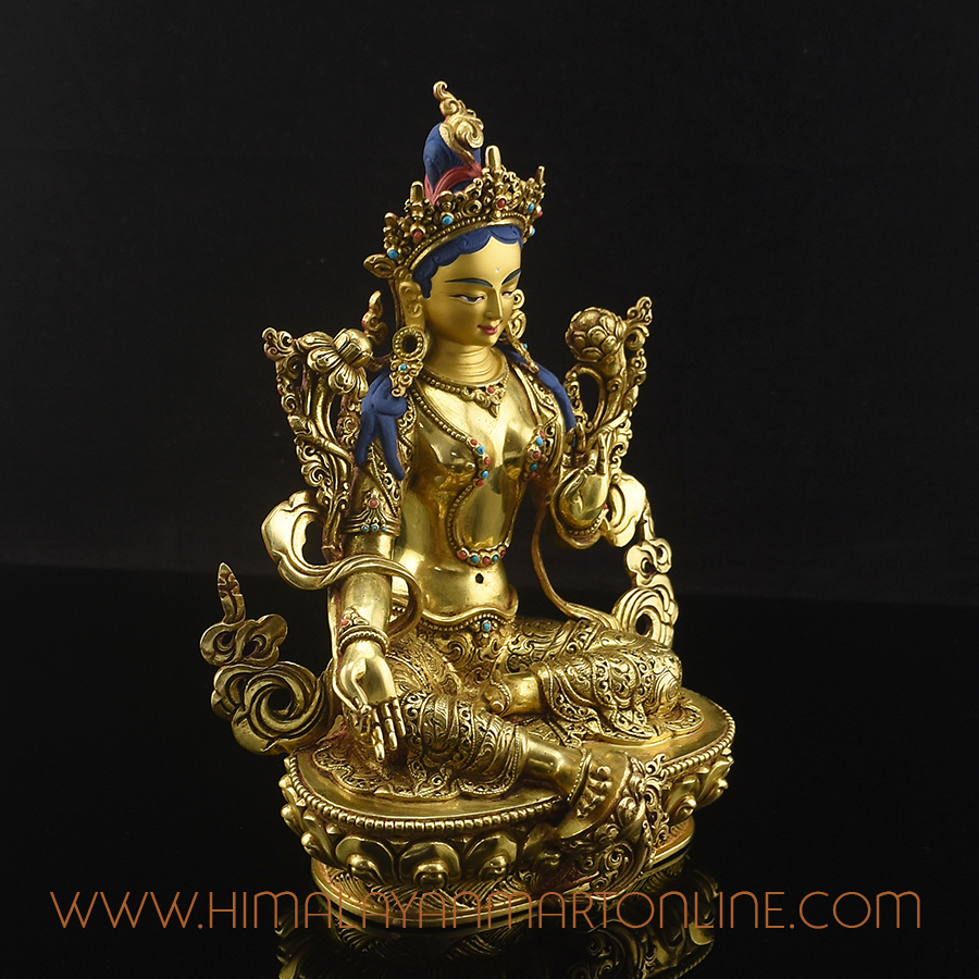 Dholma Copper Statue: Green Tara / Dholma – The Rescuer