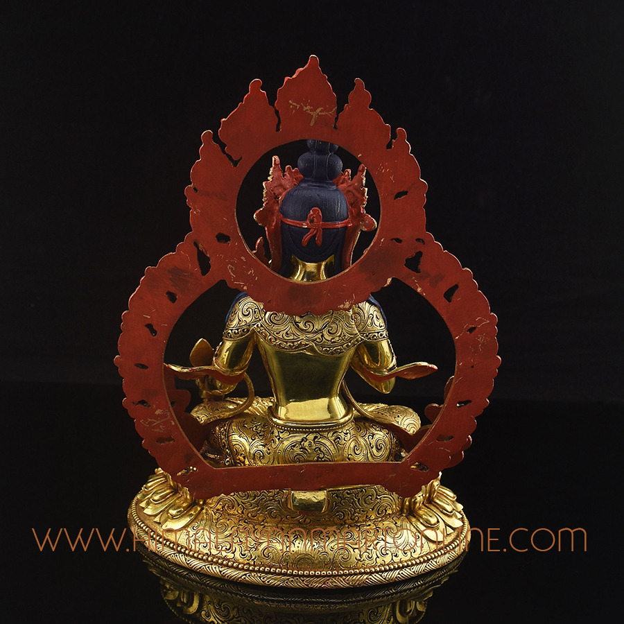 Framed Ksitigarbha Bodhisattva Statue: Ksitigarbha Bodhisattva