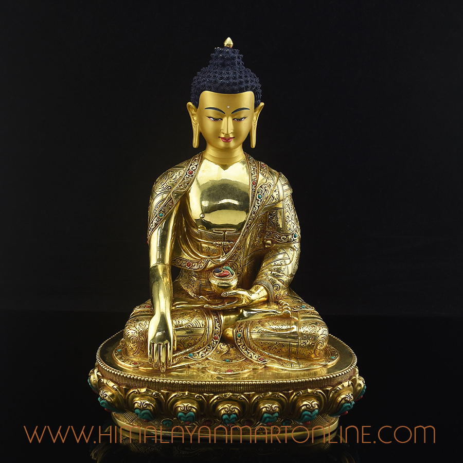 Copper Shakyamuni Buddha Statue: Shakyamuni The Lion of the Shakyas