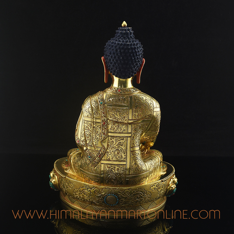 Copper Shakyamuni Buddha Statue: Shakyamuni The Lion of the Shakyas