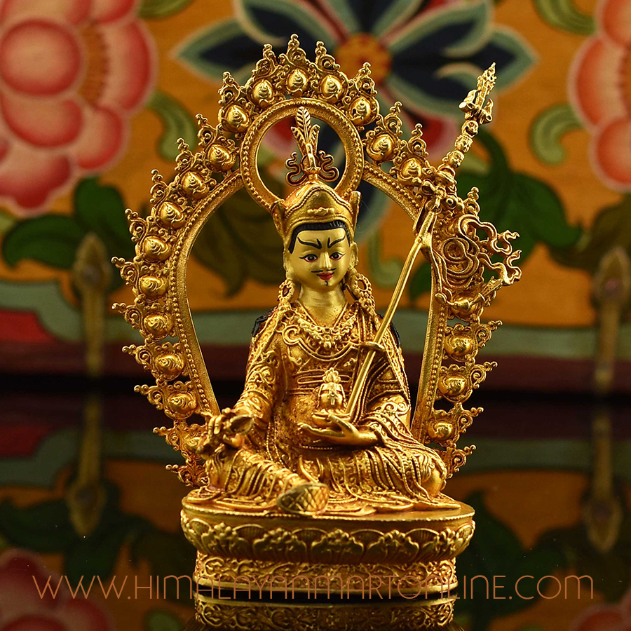 Framed Guru Rinpoche Statue: Guru Padmasambhava – Precious Master