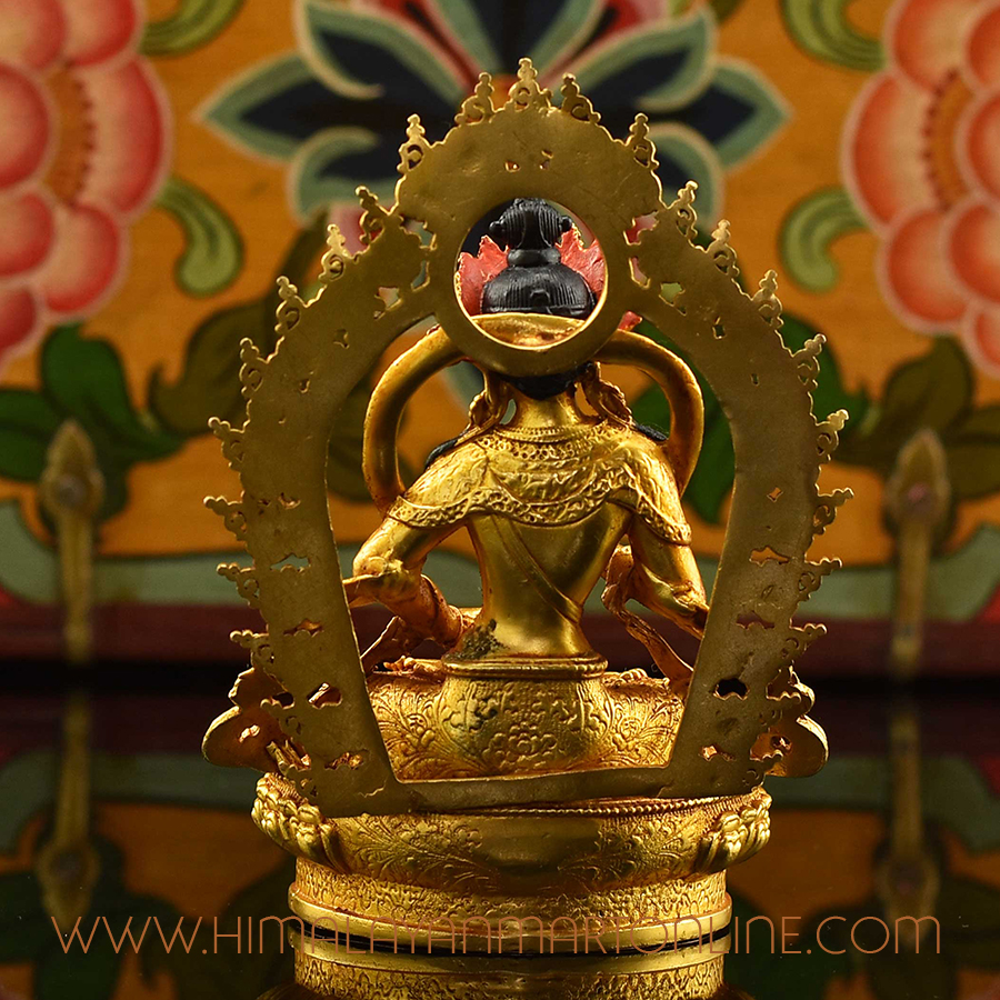 Framed Dorje Sempa Statue: Vajrasattva – The Buddha of Purification