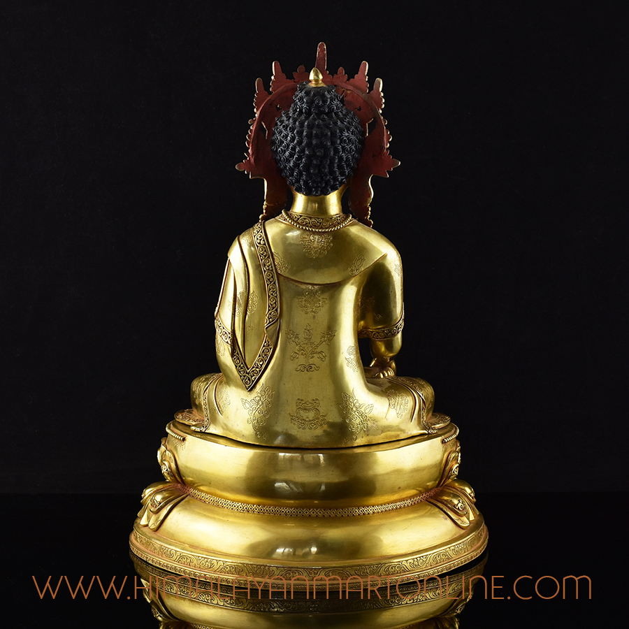 Crowned Shakyamuni Buddha Statue: Shakyamuni - Lion of the Shakyas