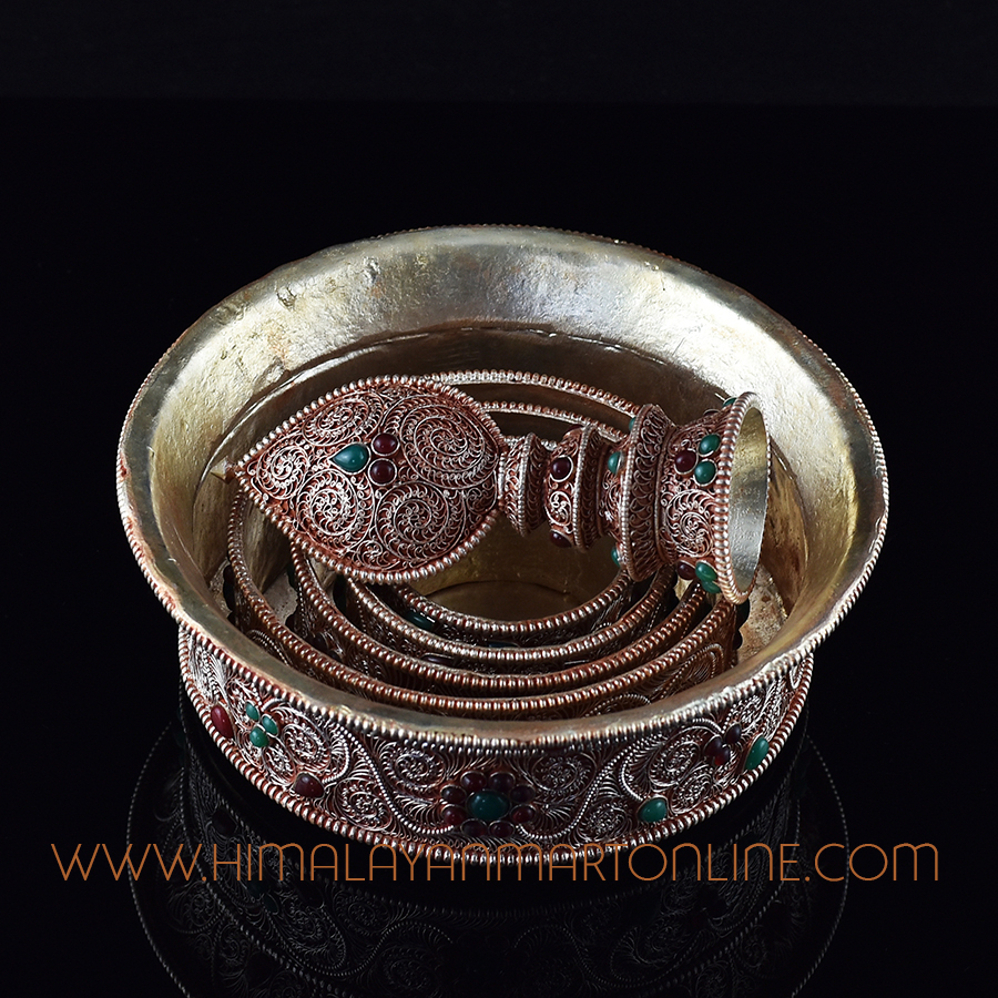 Buddhist Mandala Offering Set: Tibetan Buddhist Mandala Offering Set