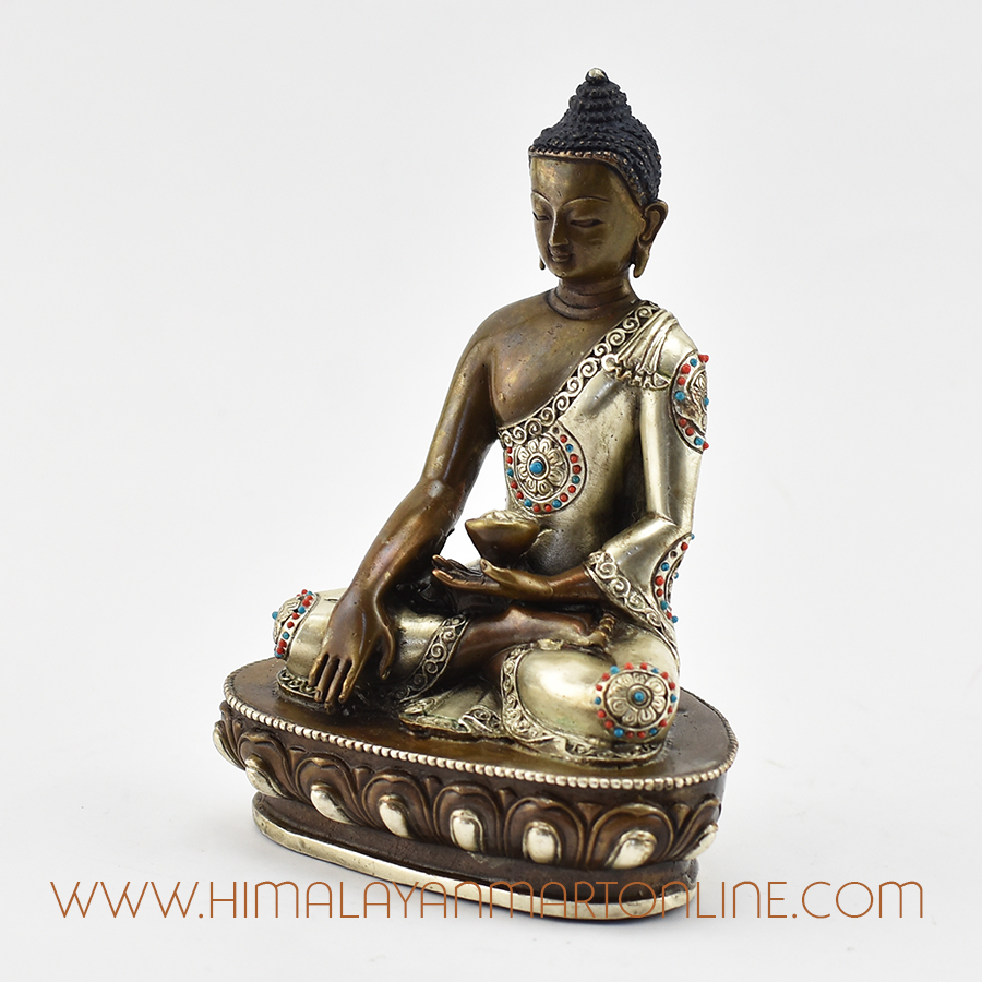 Shakyamuni Buddha Small Copper Statue: Sakyamuni / Tomba