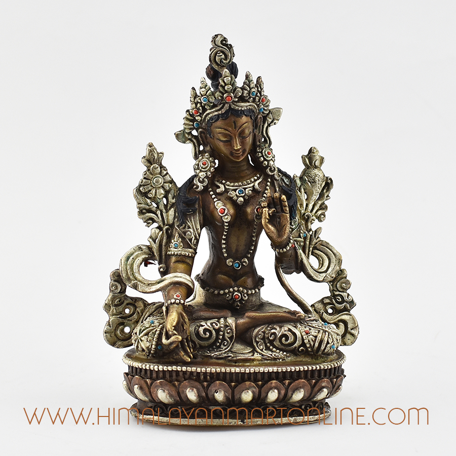 White Tara Small Copper Statue: White Tara – The Divine Mother